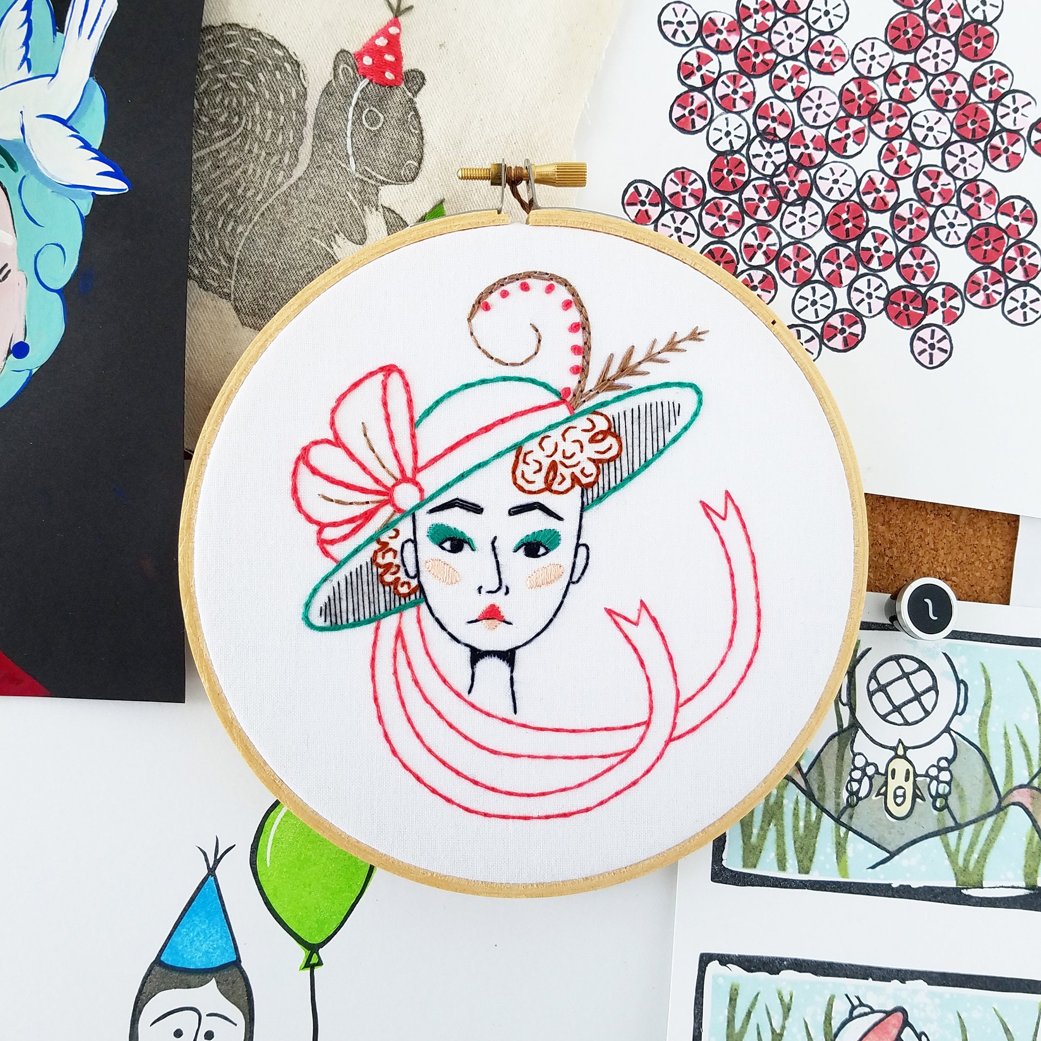 Lady Spring PDF Hand Embroidery Pattern - Etsy