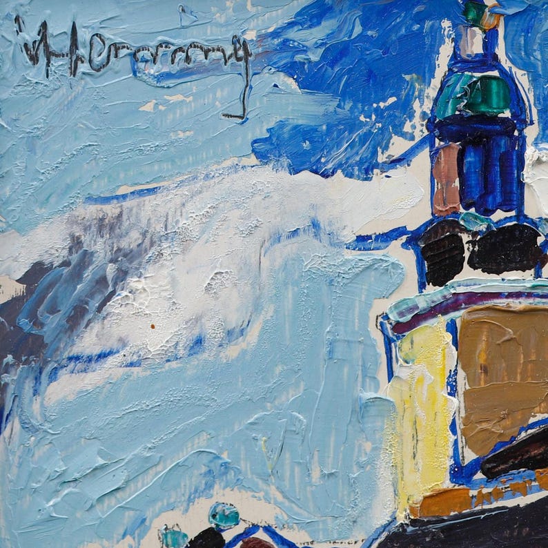 Vintage Original Mid-century Modern Swedish Street Scene - "gothenburg ...