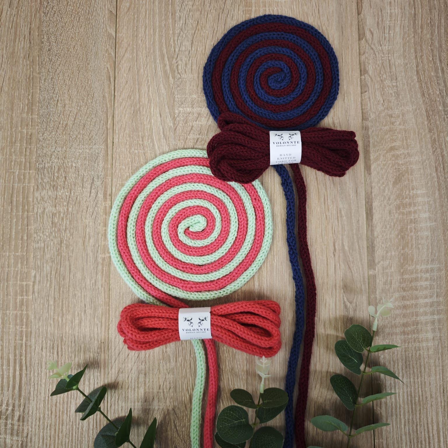 Knitting Cord, Knitted Yarn by the Yard, Diy Rope for Craft Creation ...