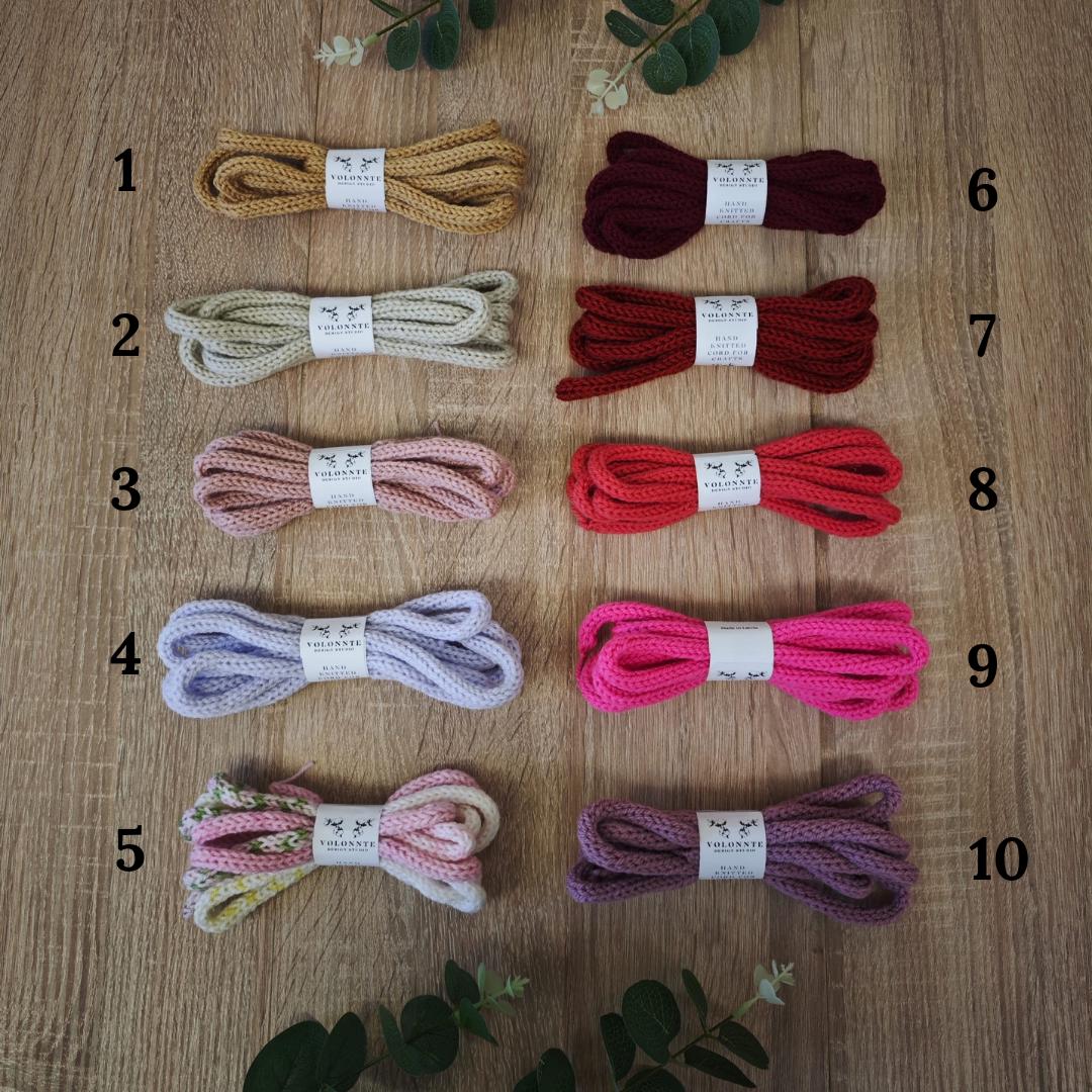 Knitting Cord, Knitted Yarn by the Yard, Diy Rope for Craft Creation ...