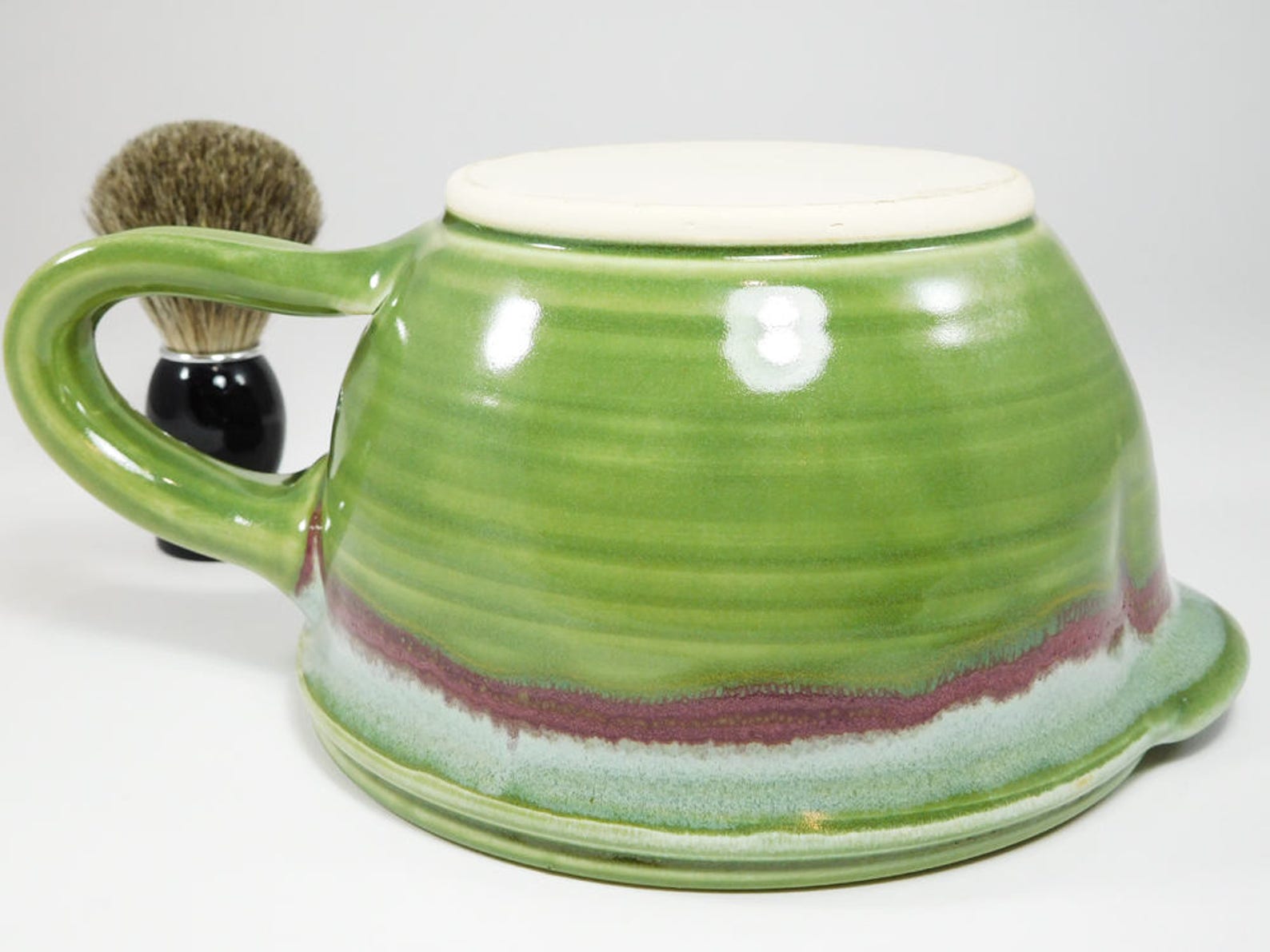 Shave Scuttle Large Stoneware Handmade - Etsy