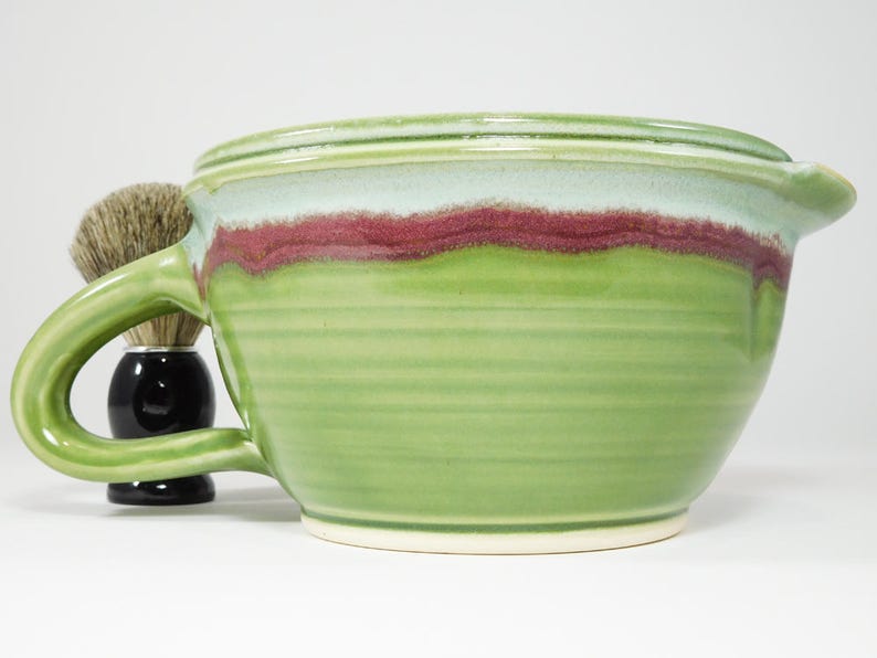 Shave Scuttle Large Stoneware Handmade - Etsy