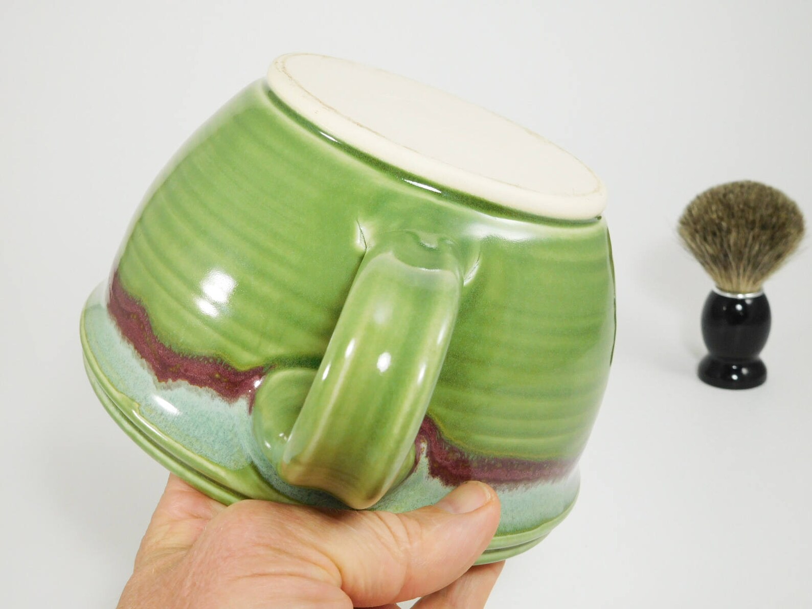 Shave Scuttle, Large, Stoneware, Handmade - Etsy