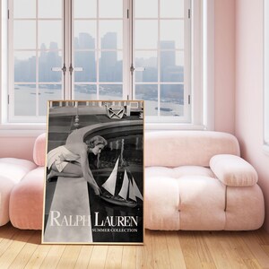 Fashion Magazine Poster Set of 3, Vintage Sailor Poster, Old Ralph ...