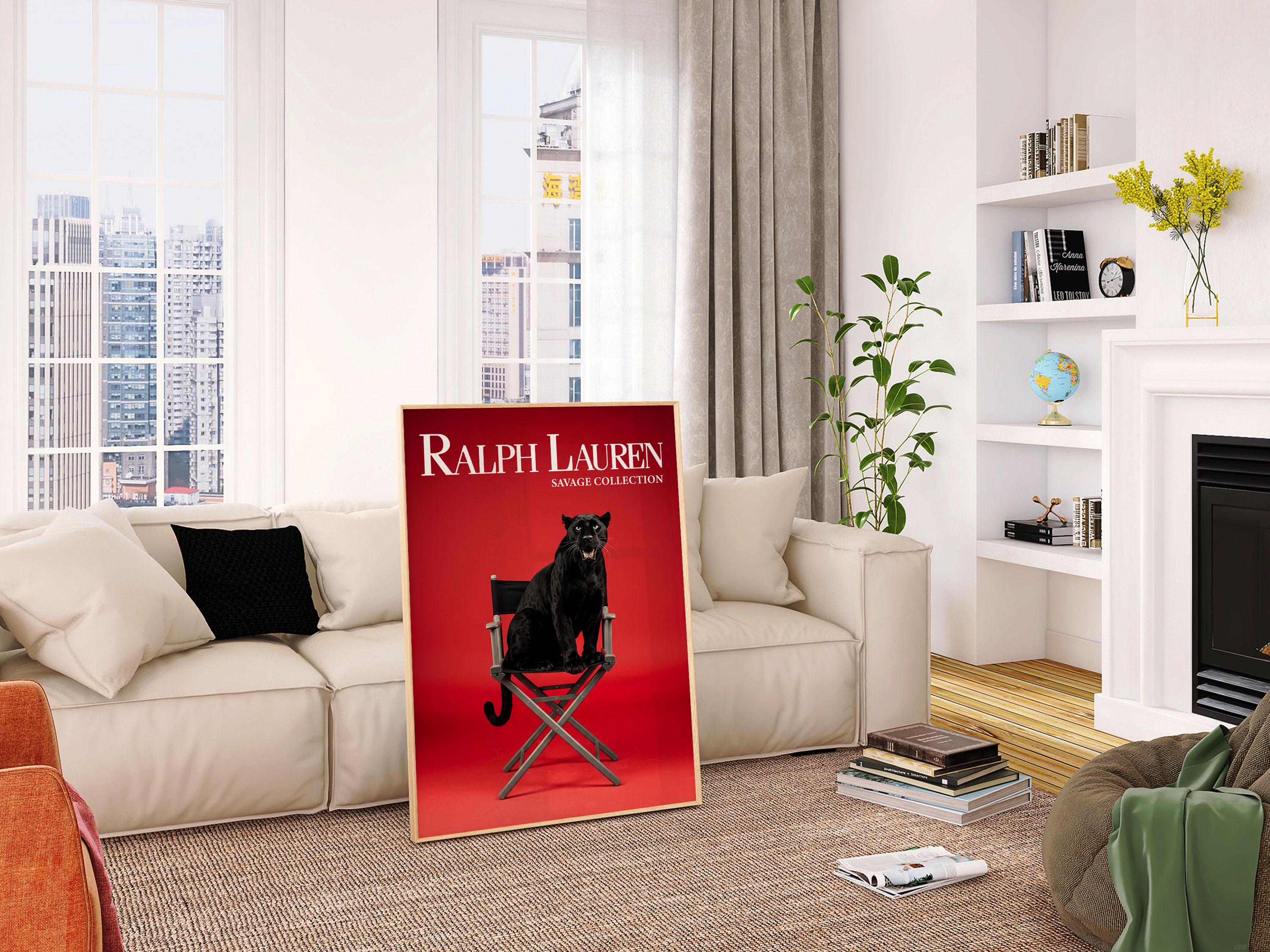 Fashion Magazine Poster Retro Panther Roaring Poster Leopard Wall Art ...