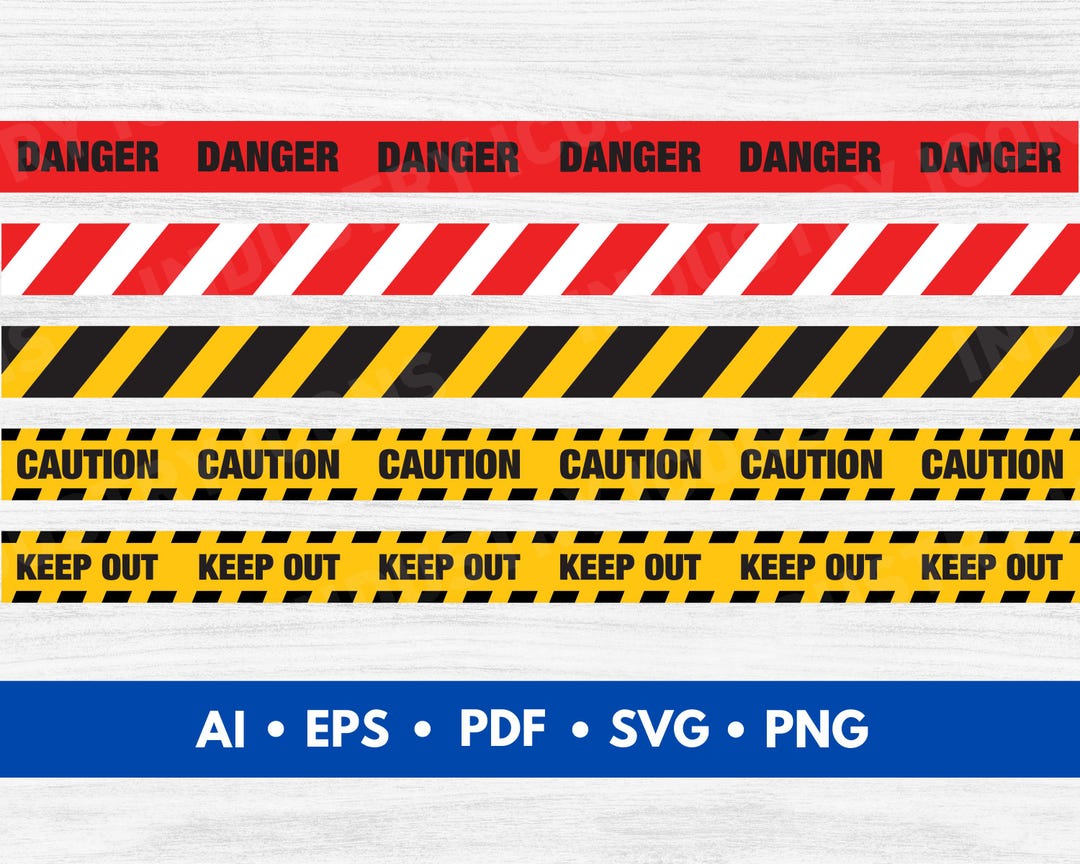 Caution Tape Vector, Caution Tape Clipart, Danger Keep Out Construction ...