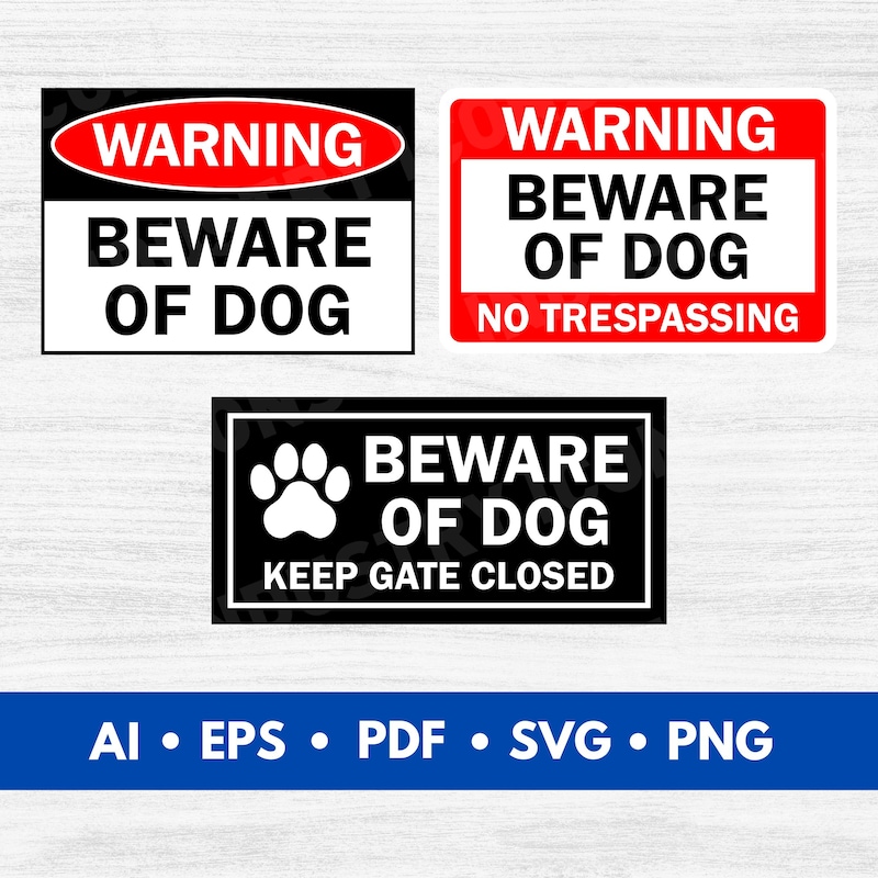 Beware of Dog Sign - Etsy