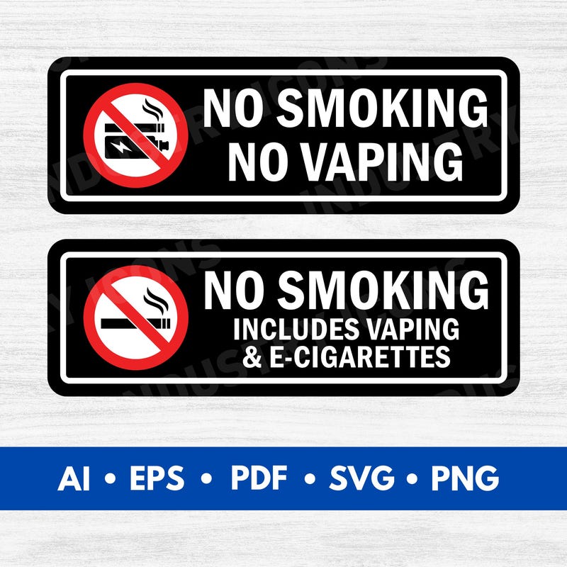 No Vaping Signs - Etsy
