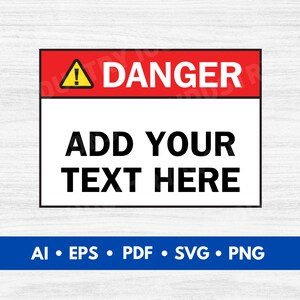 Hazard Signs Blank Vector, Warning Sign Cut File, Caution Sign ...