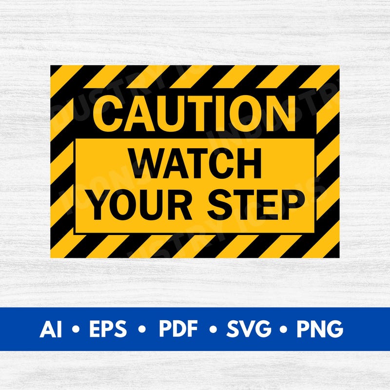 Caution watch your step sign - Etsy México