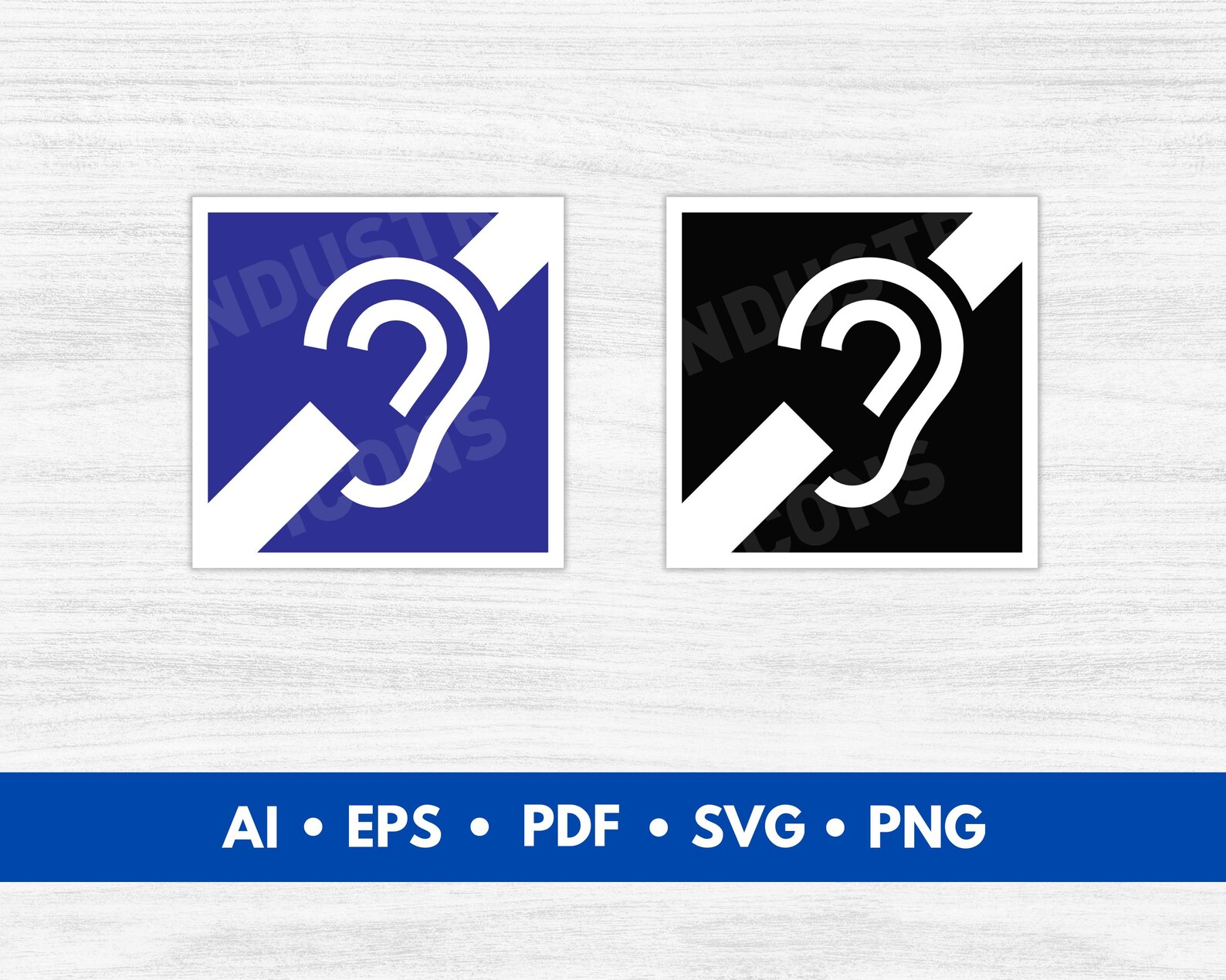 Deaf Symbol Vector, Deafness Symbol SVG Cut File, Hearing Impaired ...