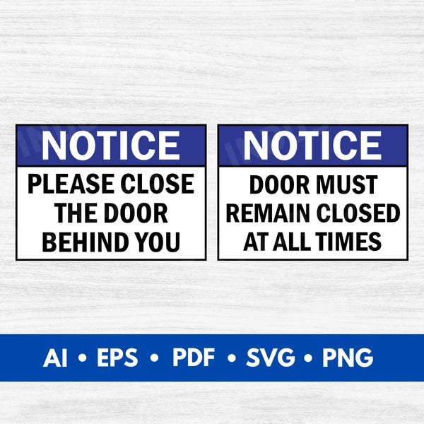 Please Close Door Behind You Sign - Etsy