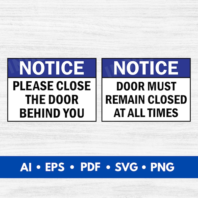 Please Close Door Behind You Sign - Etsy
