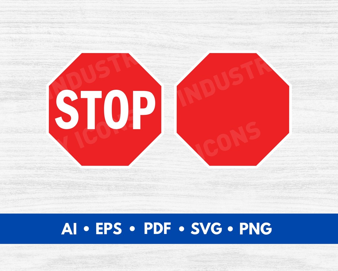 Stop Sign Vector, Stop Sign Clip Art, Stop Sign Blank, Stop Sign ...