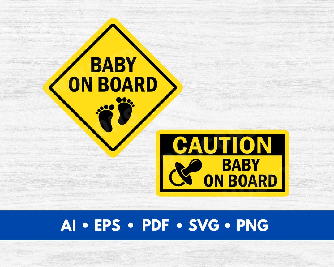 Baby on Board Sign Vectors, Baby on Board Clip Art, Baby on Board ...