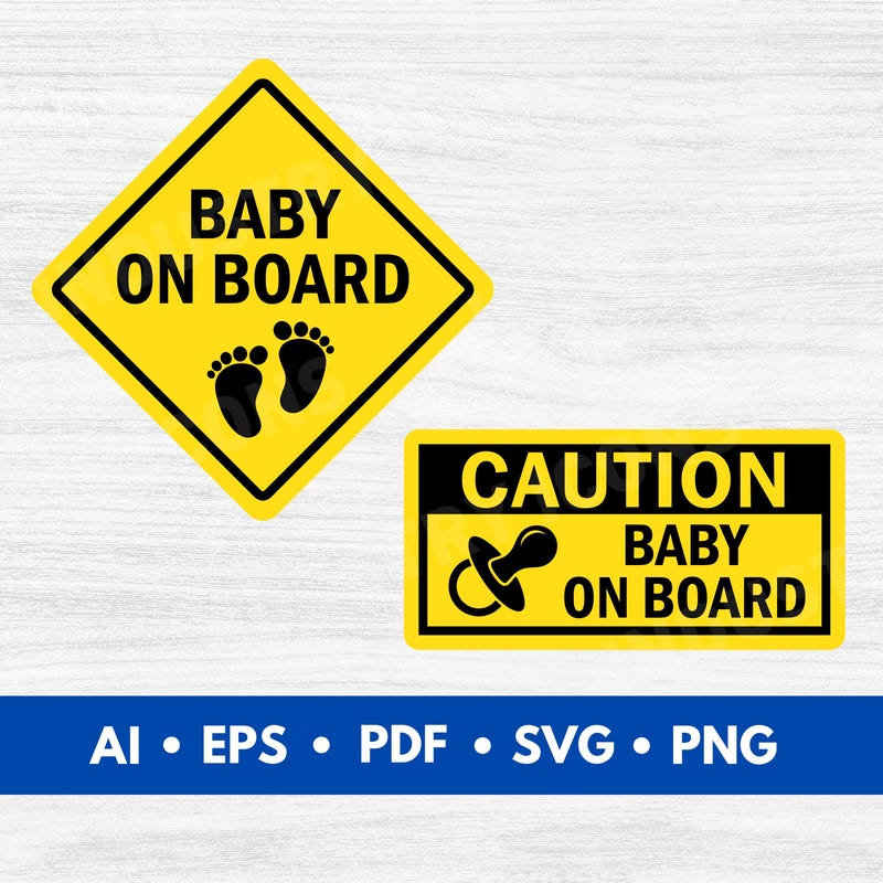 Baby on Board Sticker - Etsy