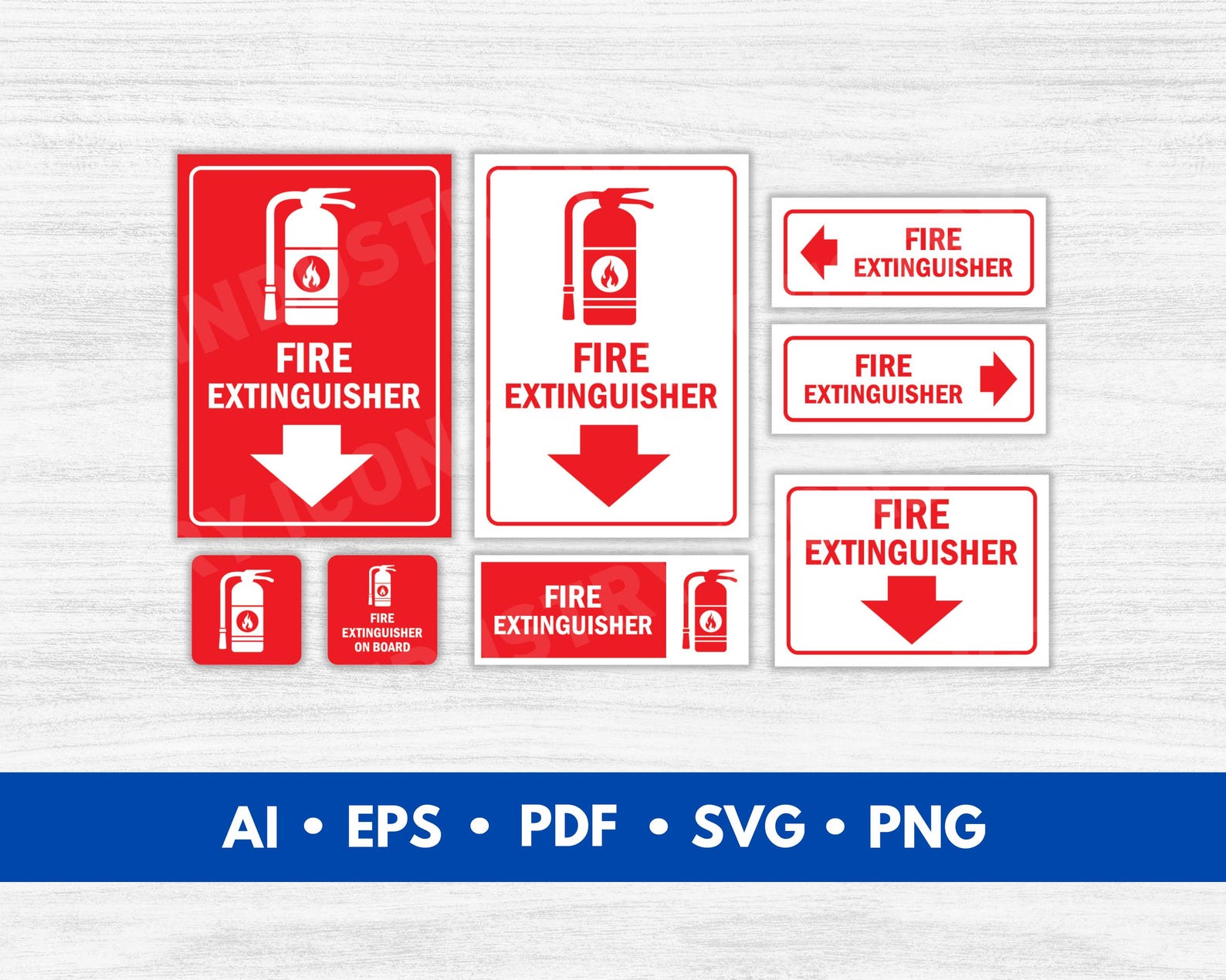 Fire Extinguisher Signs Vector, Fire Extinguisher Sign Designs SVG ...