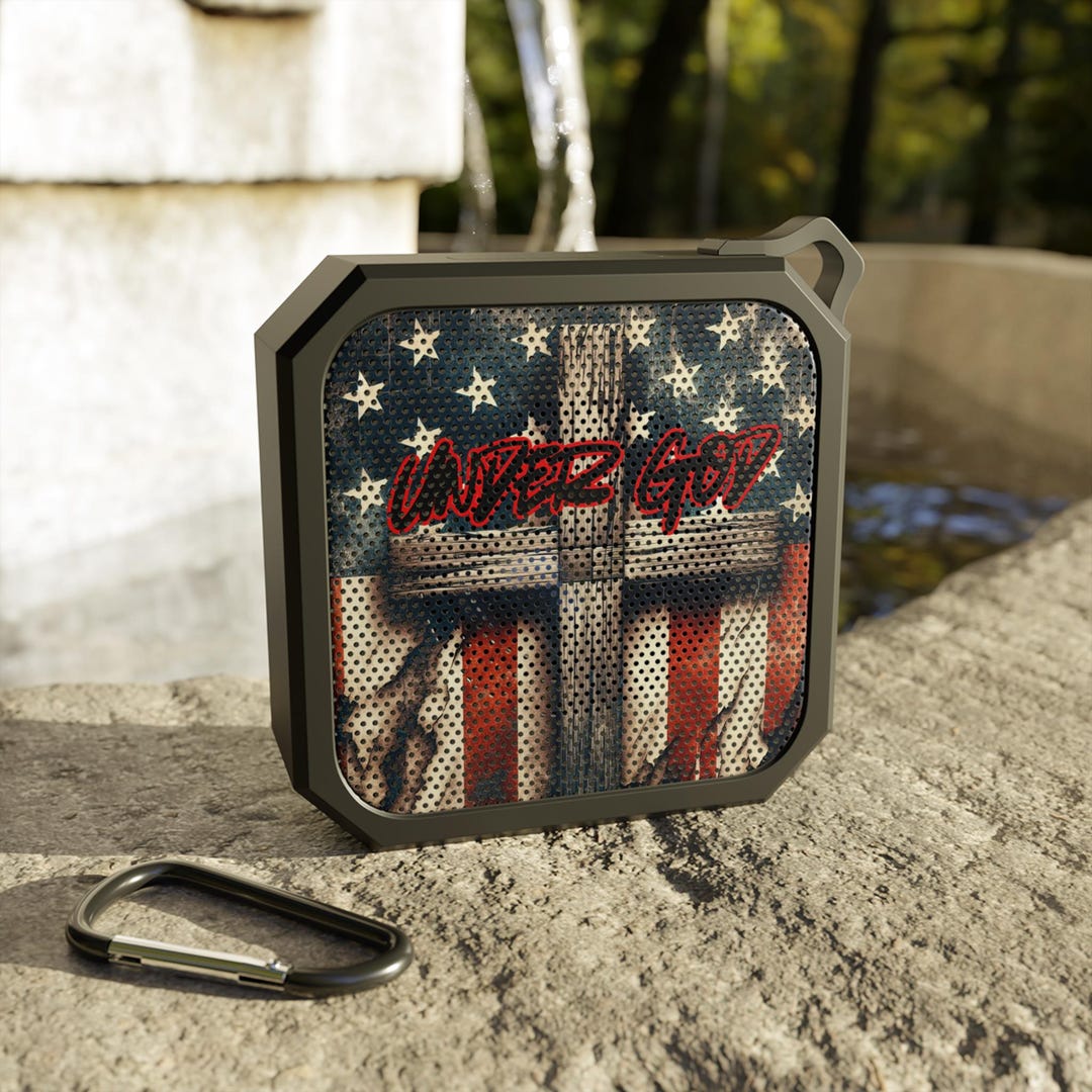 Outdoor Bluetooth Speaker Under God Patriotic Christian Design ...