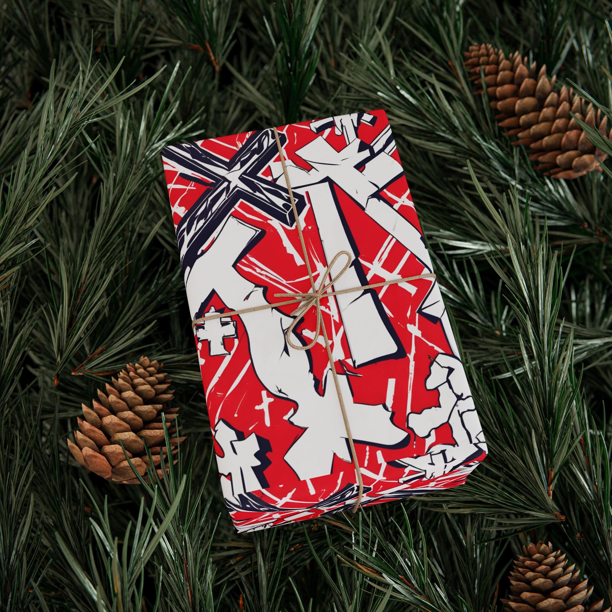 Cross Wrapping Paper, God Gift Wrap, Christian Gift Wrap, Faith ...