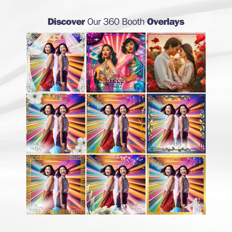 360 Booth Photo Template, Masquerade 360 Video Booth Overlay, 360 Video ...