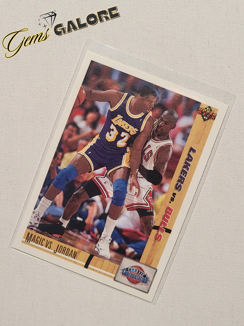 Magic Johnson Vs. Michael Jordan Classic Confrontation Basketball Card ...