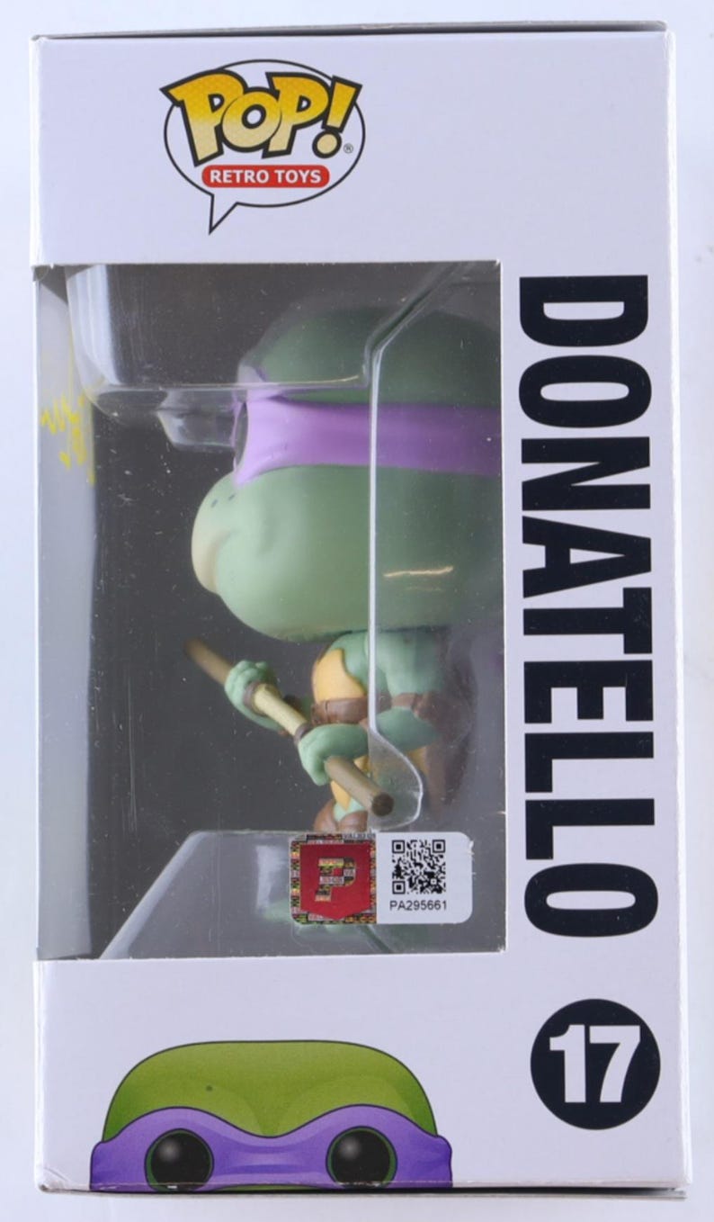 2020 Signed Donatello TMNT Funko Pop #17 Teenage Mutant Ninja Turtles ...