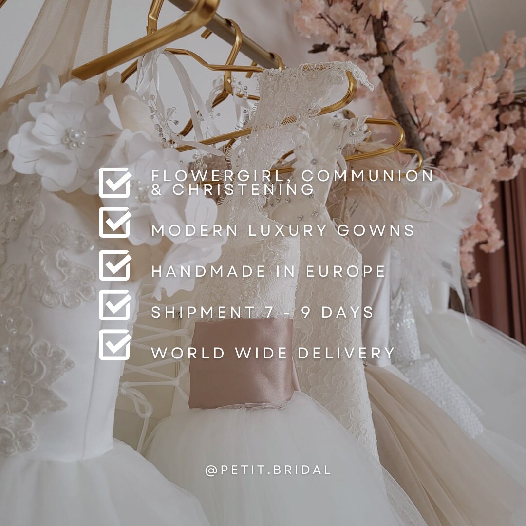 LULU- Flowergirl, Communion, Baptism and Christening Exclusive Modern ...