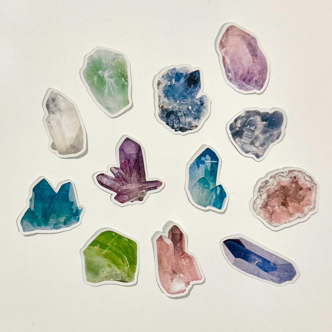 Crystal Sticker Pack - Etsy