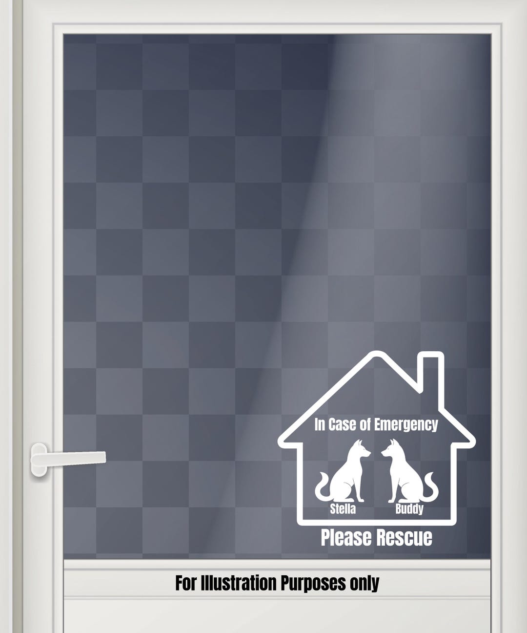 In Case of Emergency Pet Rescue Decal – Custom Vinyl Sticker for Doors ...