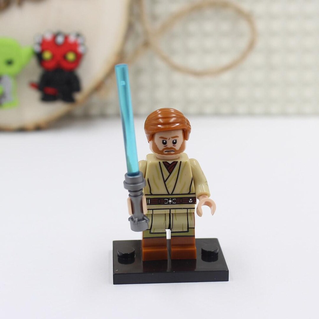 Custom Made Star Wars Jedi Master Obi-wan Kenobi With Lightsaber - Etsy