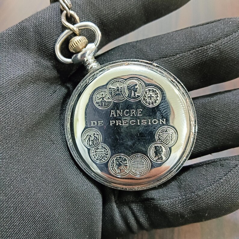 Vintage Genie 17 Jewels Swiss Pocket Watch – Classic Incabloc Timepiece ...