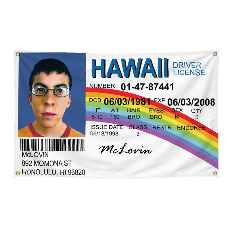 Mclovin Id Card - Etsy