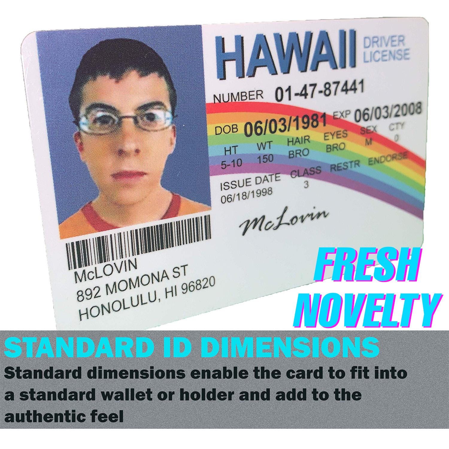 Mclovin ID Card - Etsy UK