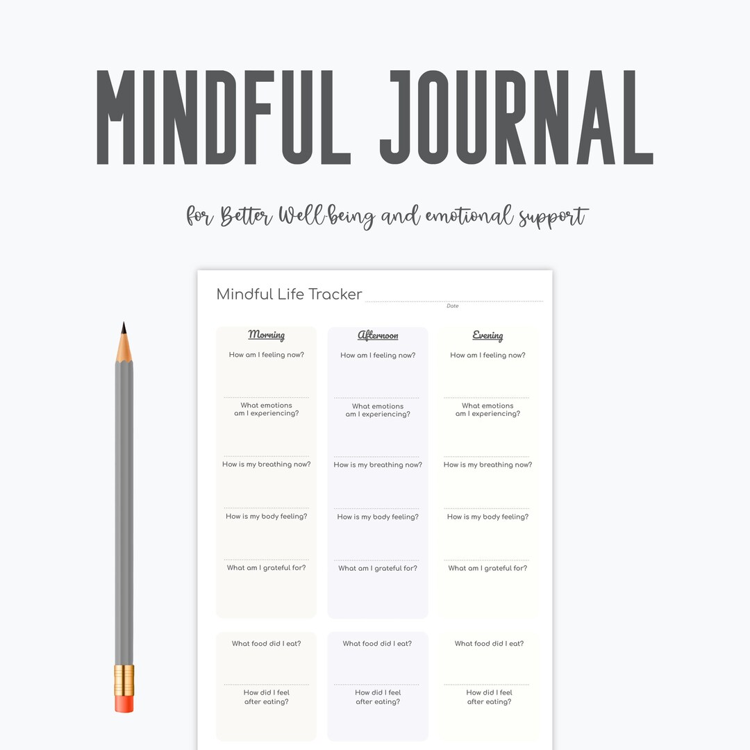 Mindful Life Tracker, Emotions Tracker, Feelings Tracker, Mindful ...