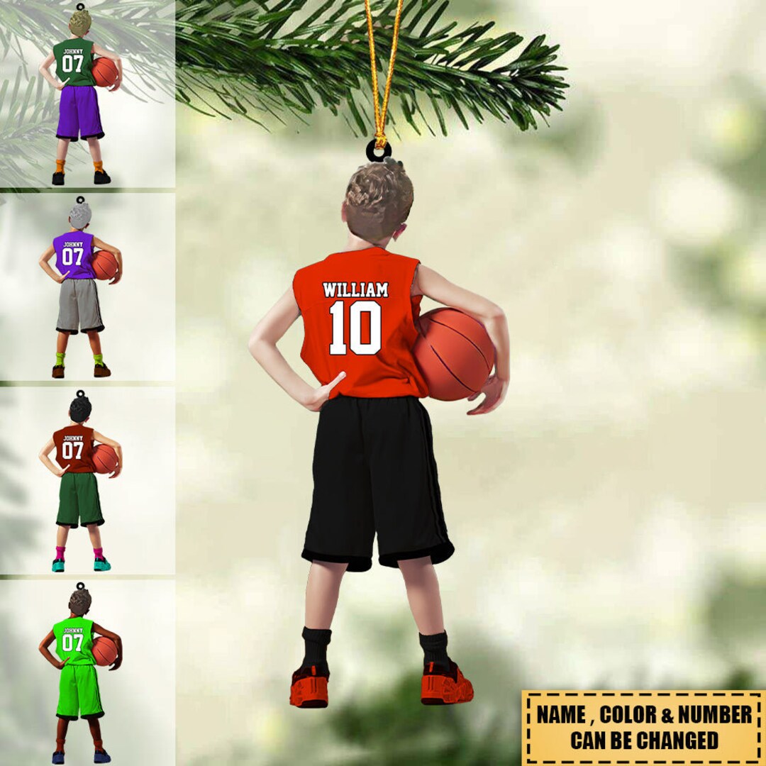 Personalized Basketball Player Christmas Ornament Great Gift - Etsy
