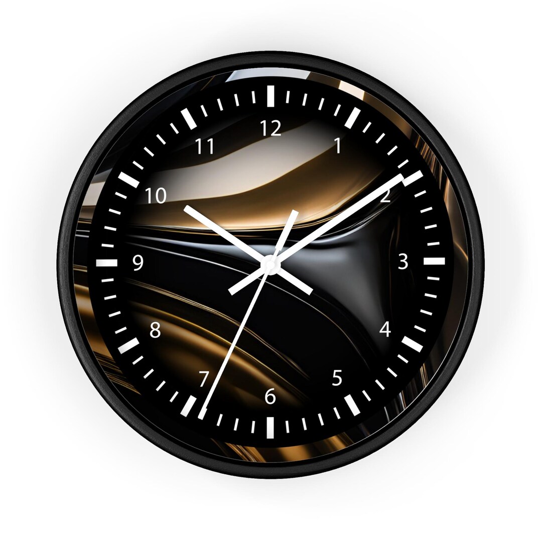 Glass Abstract Wall Clock Wall Art, Unique Home Deco, Modern ...