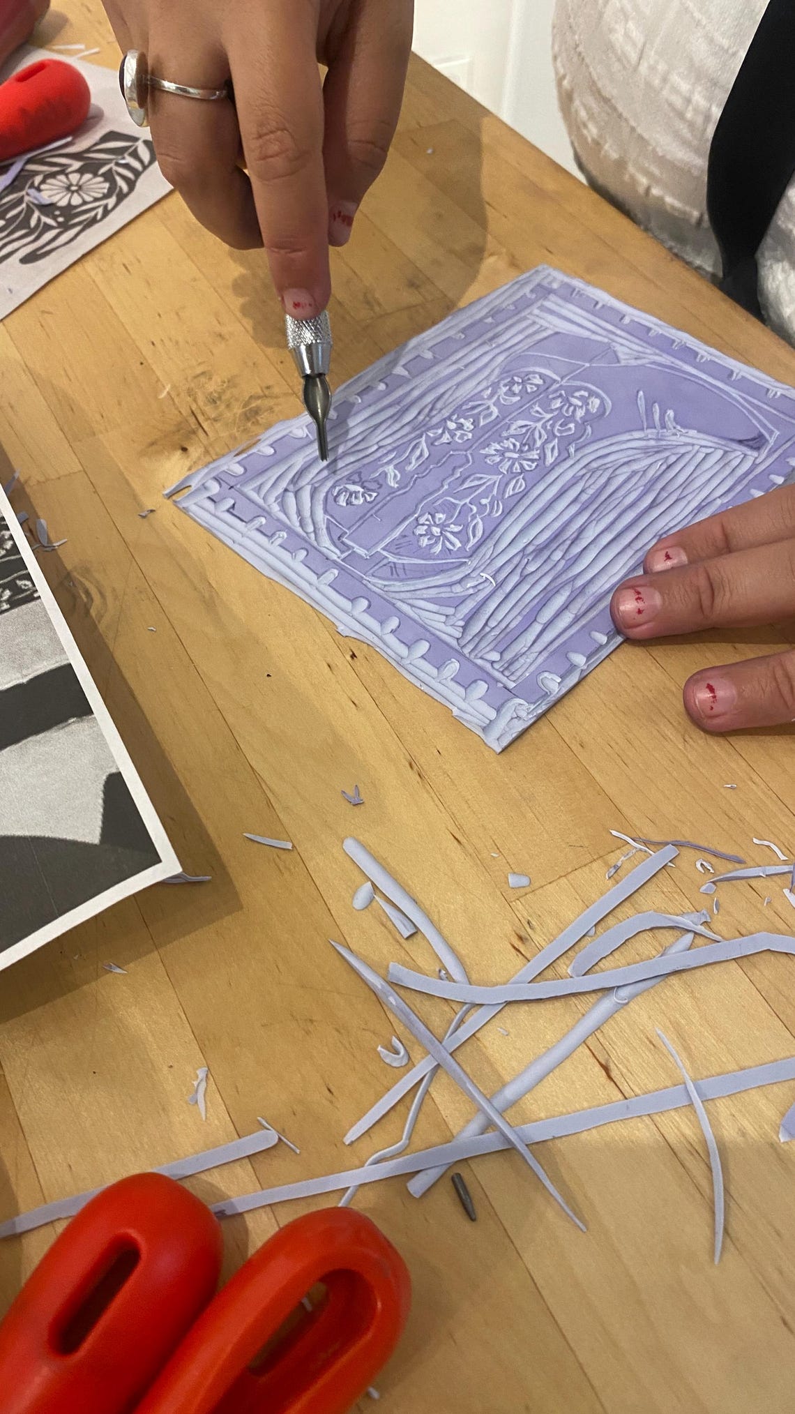 Cowboy Boot Linocut Print - Etsy