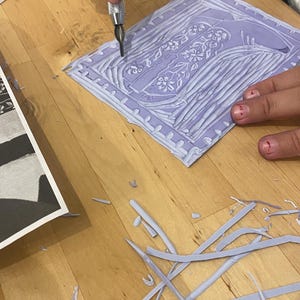 Cowboy Boot Linocut Print - Etsy