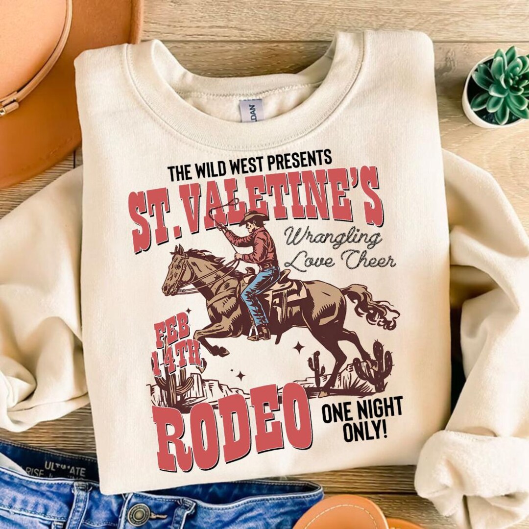 St.valentine's Wild West Rodeo Png, Vintage Western Valentines Love Png ...