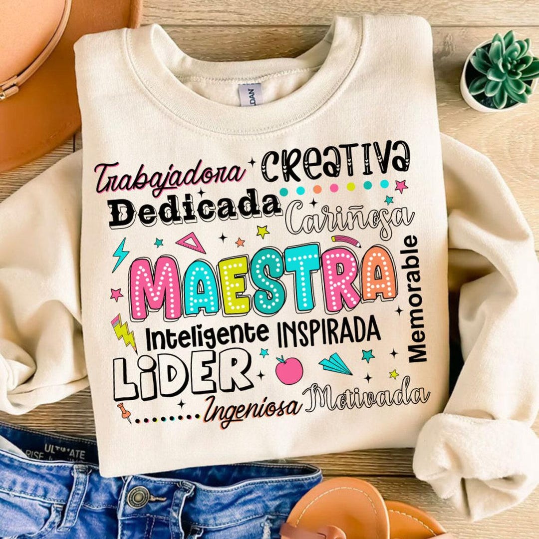 Retro Maestra Word Png, Teacher Life Png, Teacher Appreciation Gift ...