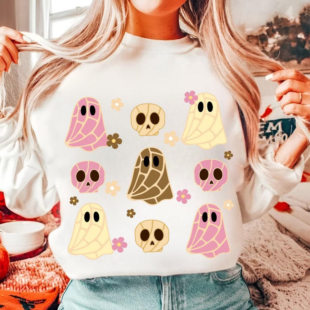 Spooky Conchas PNG, Mexican Ghost Png, Mexican Conchas Ghost, Mexican ...