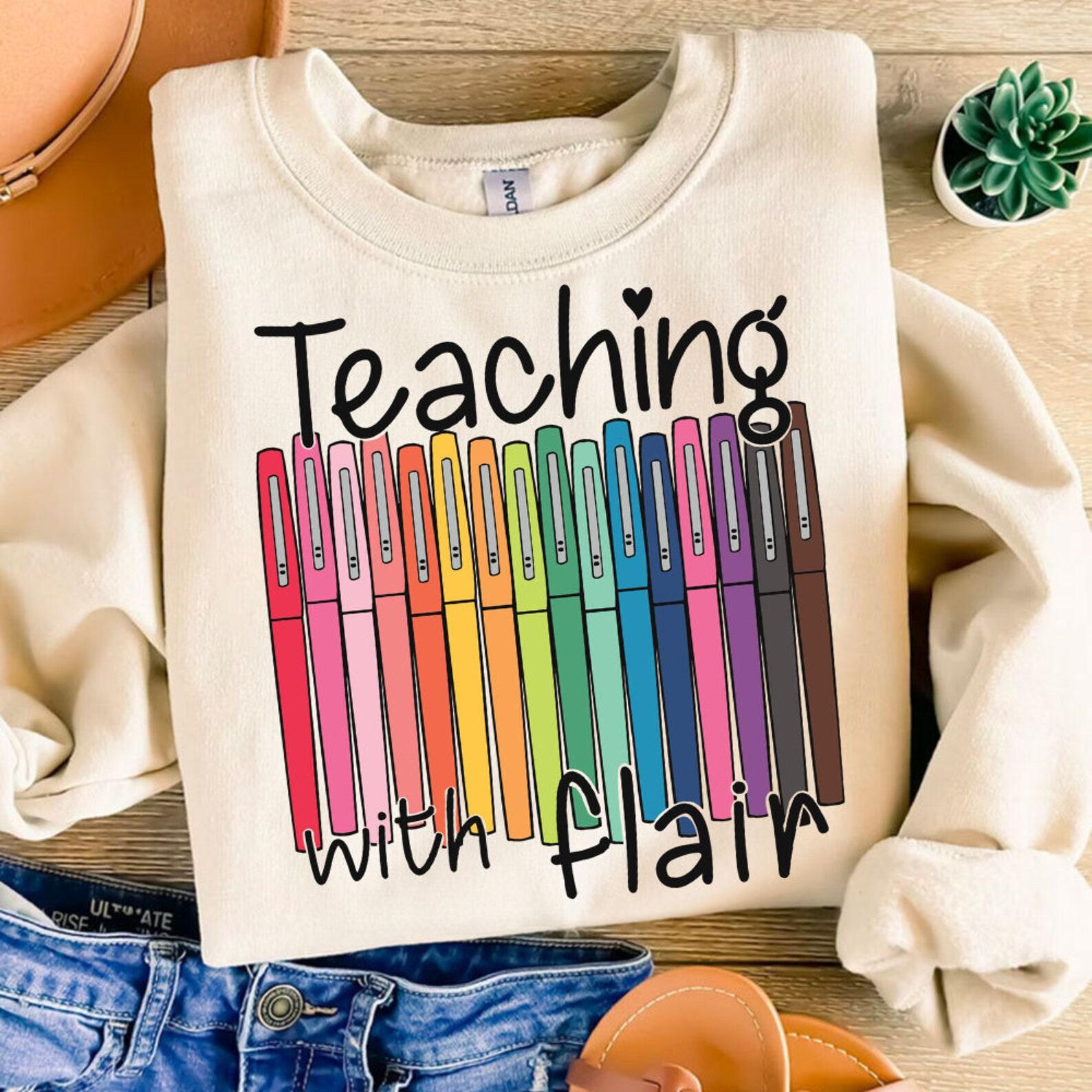 Teacher With Flair Png, Back to School Png, First Day of School Png ...