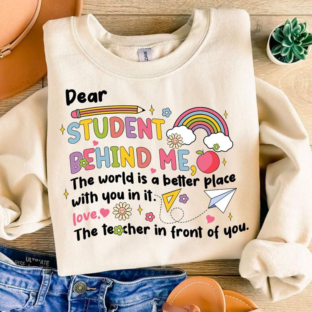 Dear Student Behind Me Png, Back to School Png, First Day of School Png ...
