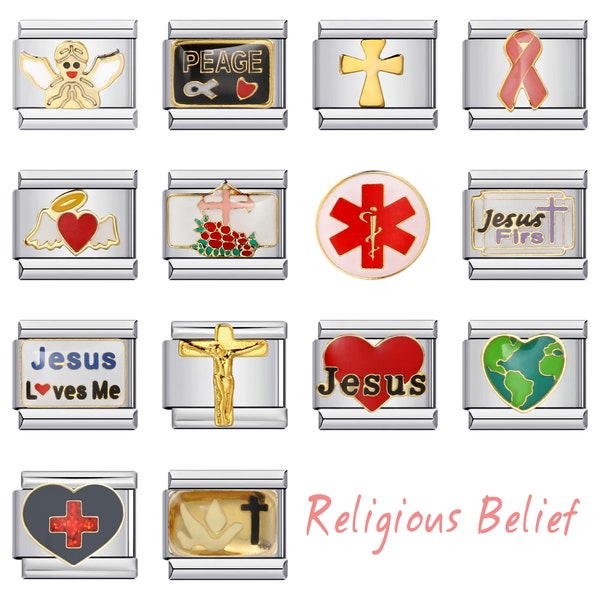 Cross Italian Charms - Etsy