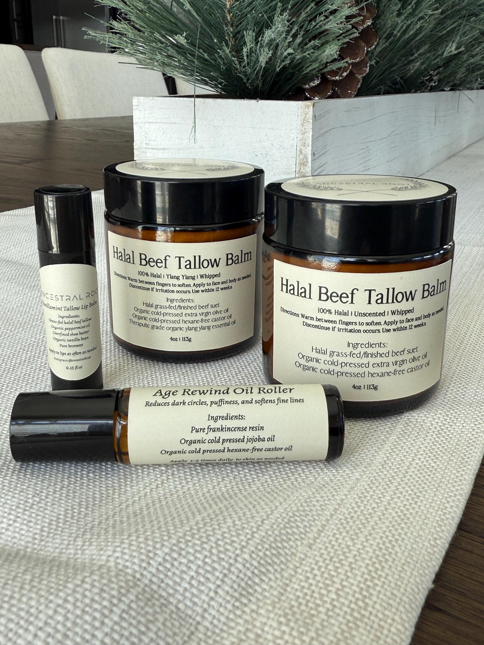 Halal Grass-fed Beef Tallow Balm: Whipped, Organic, Unscented, Ylang ...