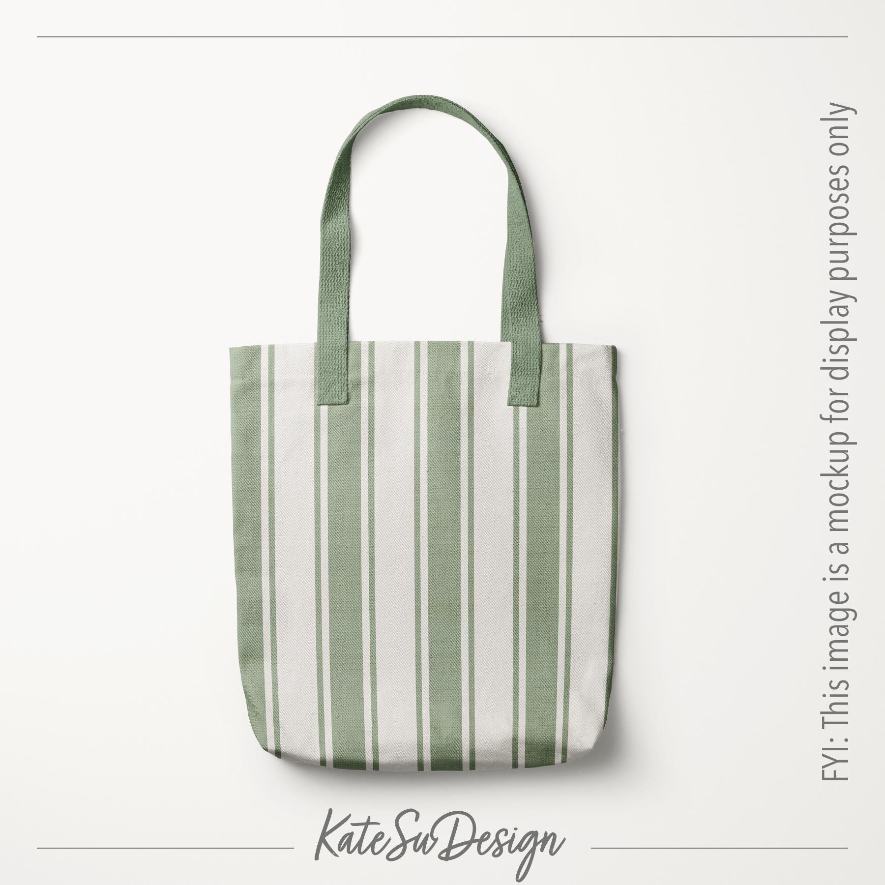 Sage Green Ticking Stripe Pattern: Seamless Fabric Print (PNG File) - Etsy