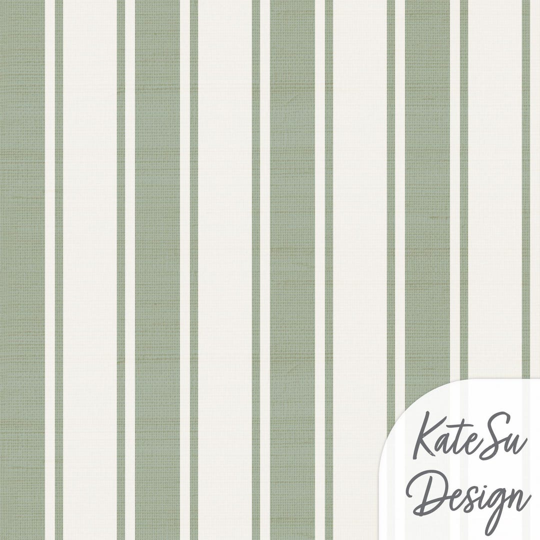 Sage Green Ticking Stripe Pattern: Seamless Fabric Print (PNG File) - Etsy
