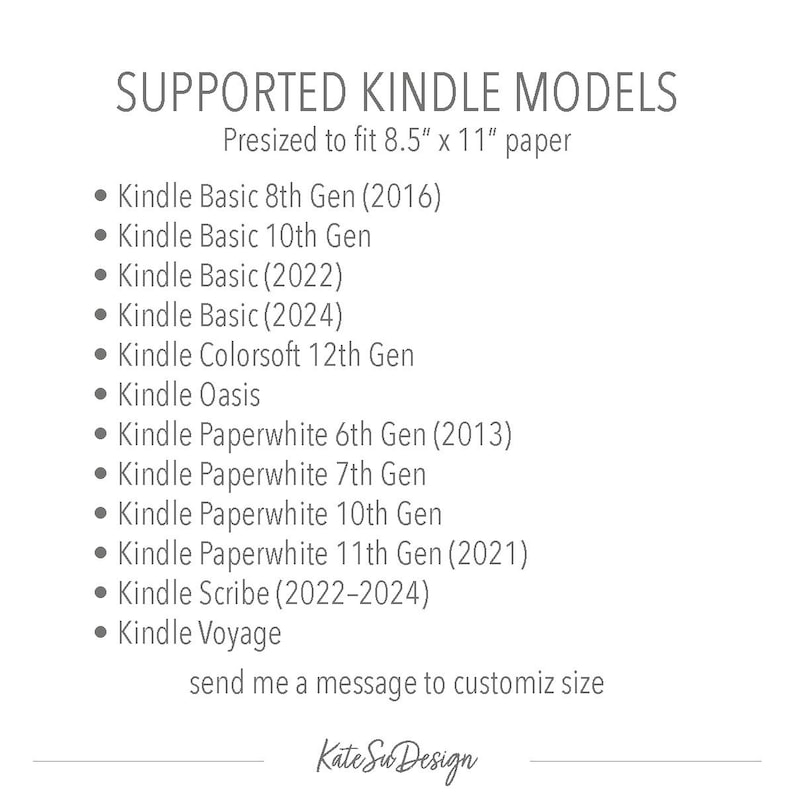 Wavy Check Kindle Insert Printable Kindle Paperwhite Insert Kindle ...