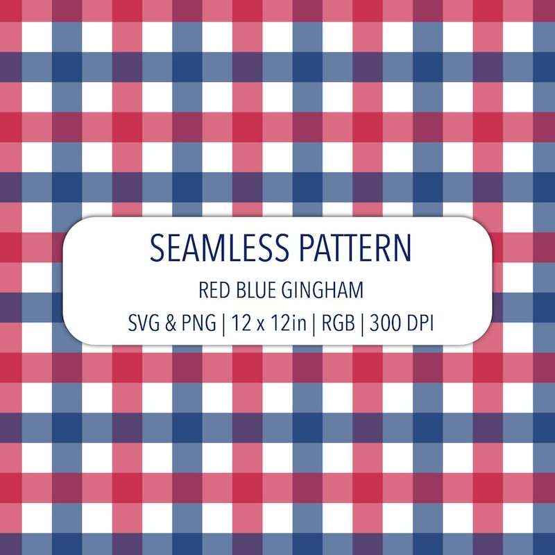 Blue Gingham Pattern - Etsy