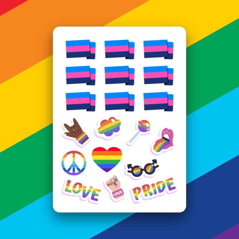 Set of LGBTQ+ Temporary Tattoos | PRIDE - Etsy